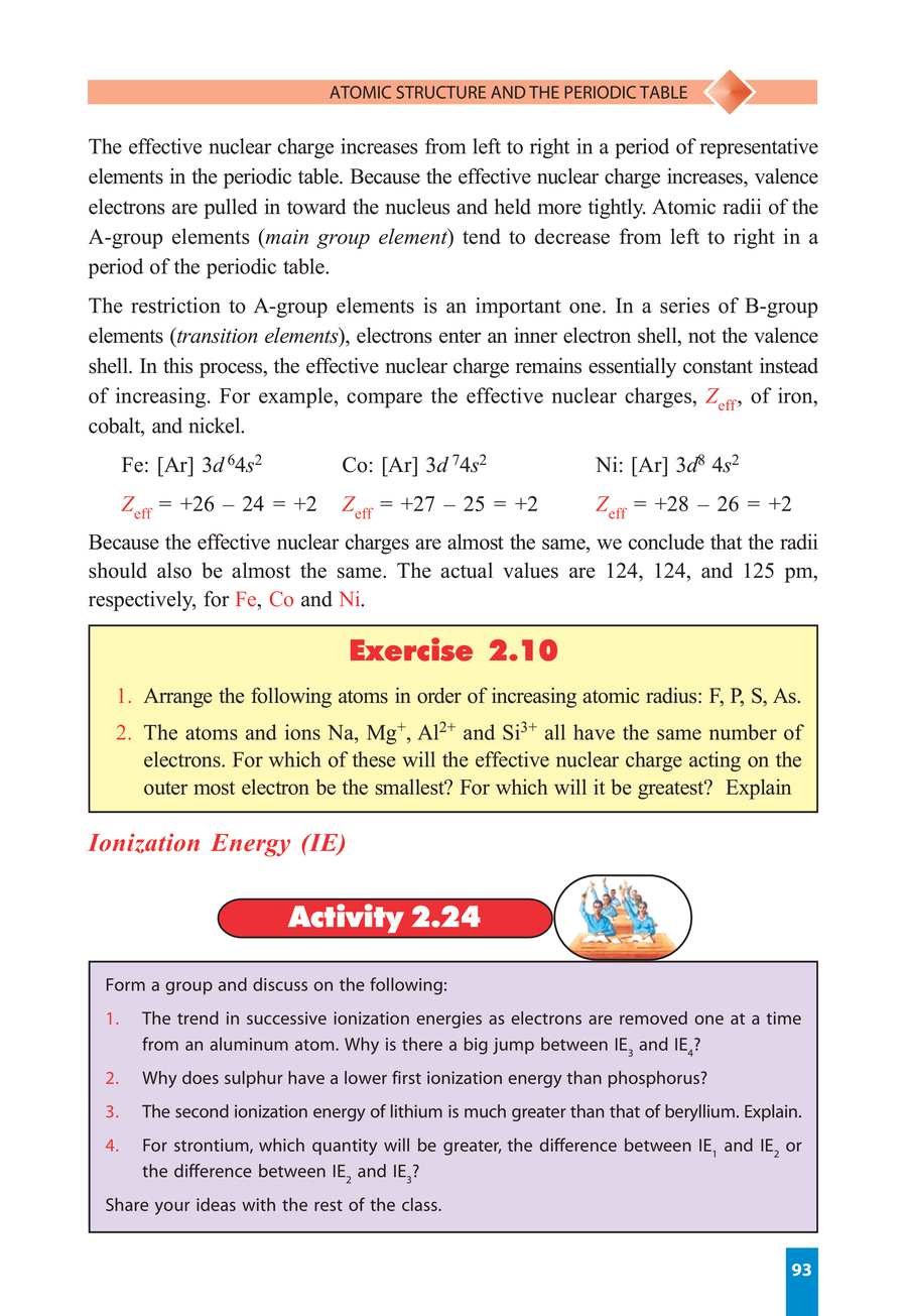 Ethiopia Learning Chemistry Grade 11 Page 97 In English
