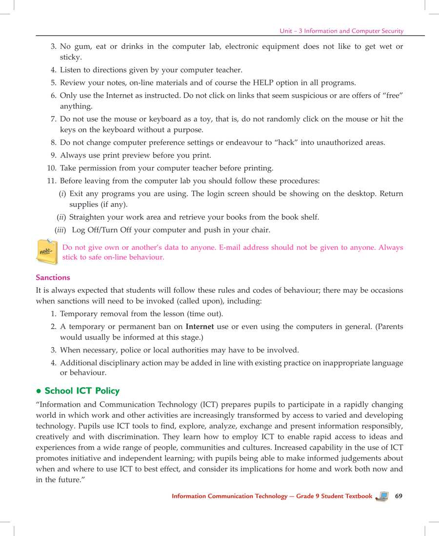 Ethiopia Learning ICT Grade 9 Page 73 In English Ethiopia Learning ICT Grade 9 Page 73 In English