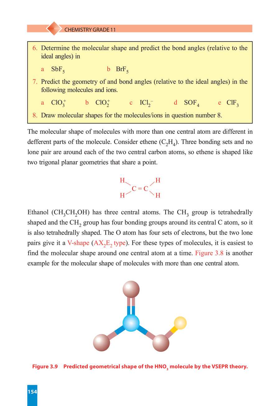 Ethiopia Learning Chemistry Grade 11 Page 158 In English